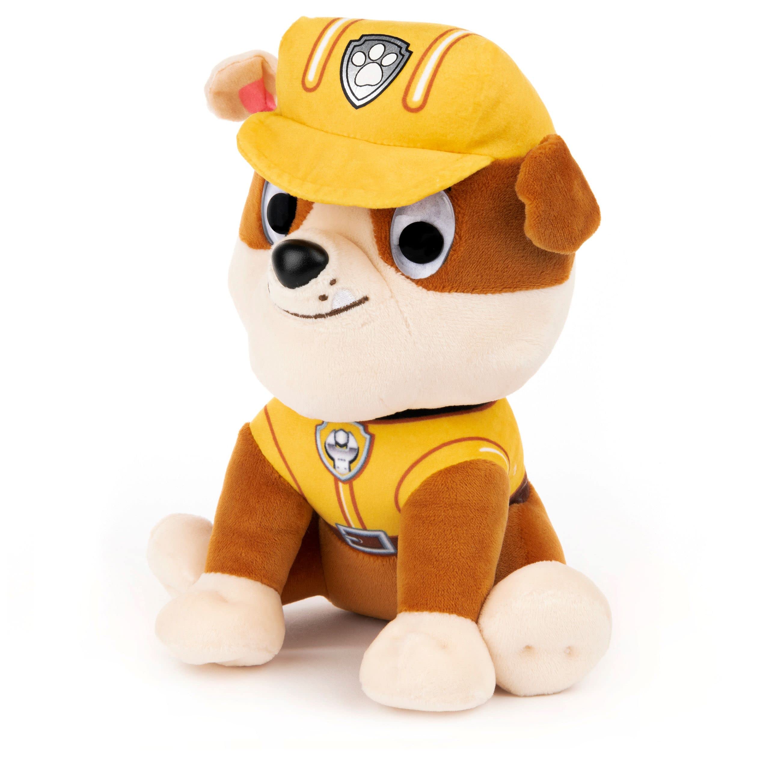 GUND Paw Patrol Rubble in Signature Construction Uniform For Ages 1 and Up, 9”