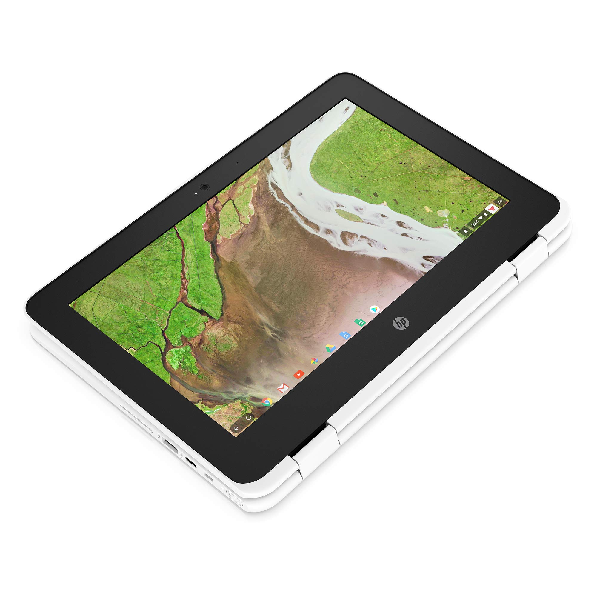 HP Chromebook x360 11-inch -Laptop -with 360-degree -Hinge, Intel Celeron N3350 -Processor, 4 GB -RAM, 32 GB eMMC Storage, Chrome OS (11-ae110nr, Snow White)
