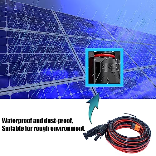 iHaospace Solar to XT60i Charging Cable 25FT 12AWG Solar Charge Cable Solar Connector to XT60i Adapter Compatible for EcoFlow River Delta 2 Pro Max Bluetti EB55 Anker 757 767 Power Station Solar Panel