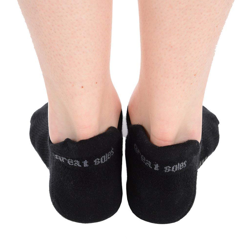 Great Soles Women's Ombre Dyed Grip Socks for Yoga, Pilates, and Barre Lilac Silver ML 8-11