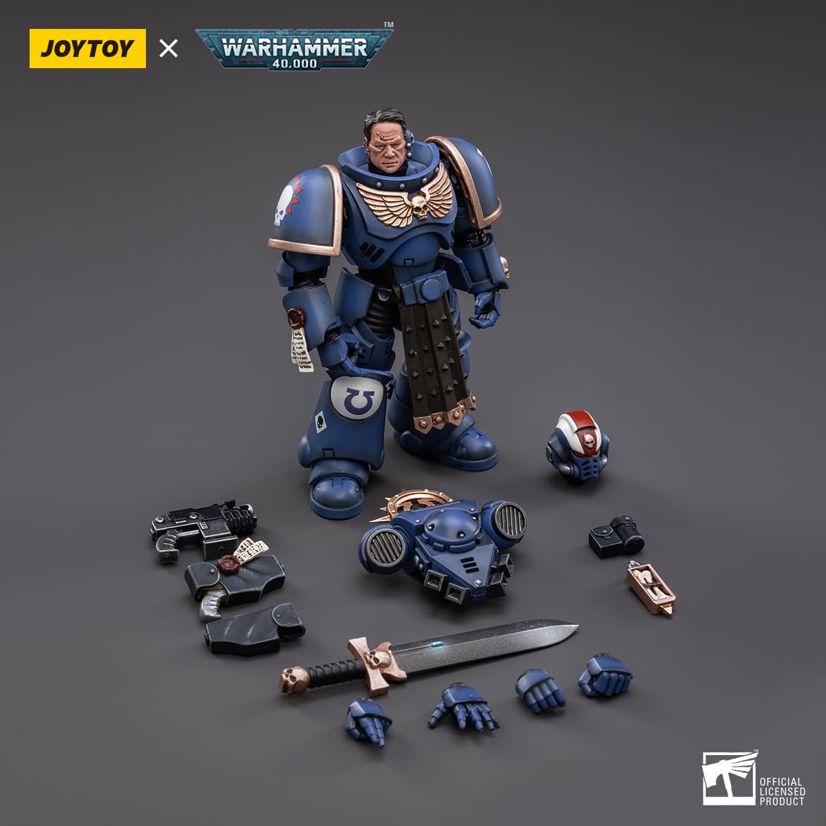 JoyToy Warhammer 40K 1/18 Action Figure Mecha joy toy Model Toys Ultramarines Primaris Lieutenant Amulius