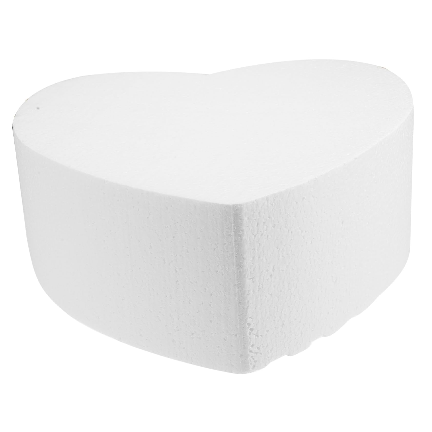 HAKIDZEL foam cake model foam heart cake dummy foam cake form foam cake rounds Foam Cake Dummy foam cake dummies wedding cupcake stand tool foam white to rotate Multifunction fondant cake