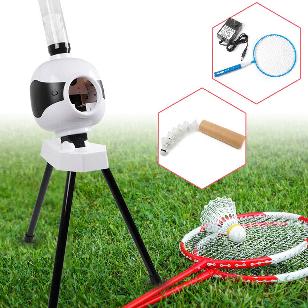 Gdrasuya10 Automatic Badminton Serve Machine Shuttlecock Launcher Badminton Robot Shooting Machine for Indoor Outdoor Training