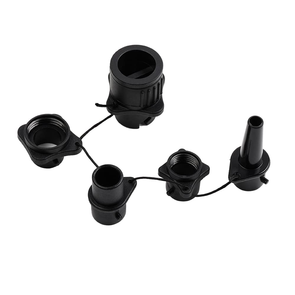 HEYTUR Inflatable Boat SUP Pump Adaptor Standard Schrader Conventional Air Pump Air Valve Adapter Spoke Plate Attachment (Black+Multi)