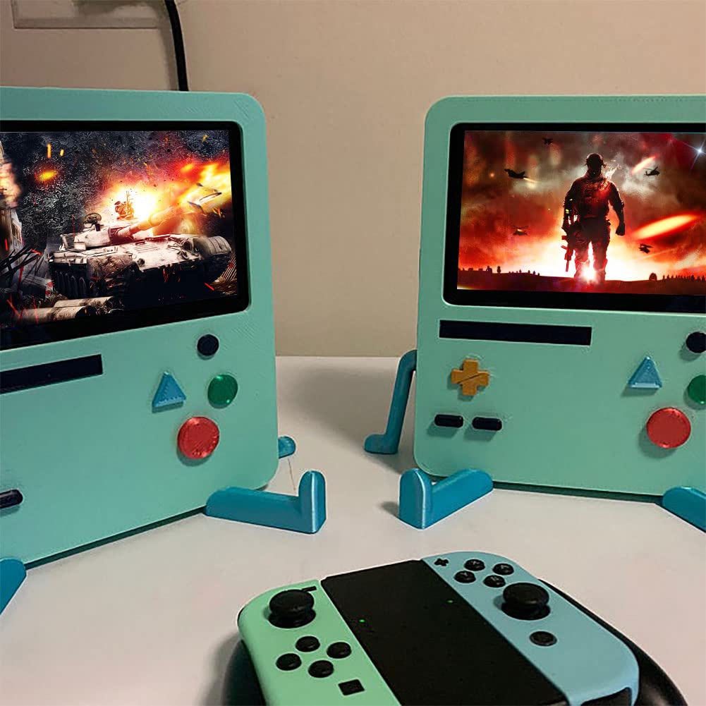 IRISFLY Stand for Nintendo Switch Accessories, USB Portable Dock Playstand for Nintendo Switch OLED Cute Case Decor (Blue)