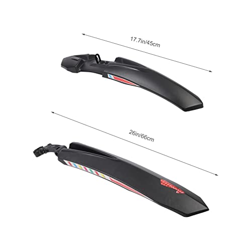 INOOMP 1 Pair Bicycle Cycling Front Rear MTB Mudguard MTB Frame Protector MTB Bike mud Guard MTB Rear Universal mud Flaps Mountain Bike Dirt Guard Plastic Gadgets Outdoor
