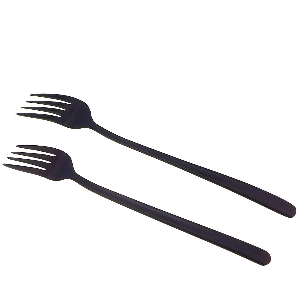 JASHII Mirror Polished Purple 20-Piece SUS304 Stainless Steel Flatware Set,Silverware Set Dinner Knife Fork Spoon Dessert Fork Salad Spoon Service for 4
