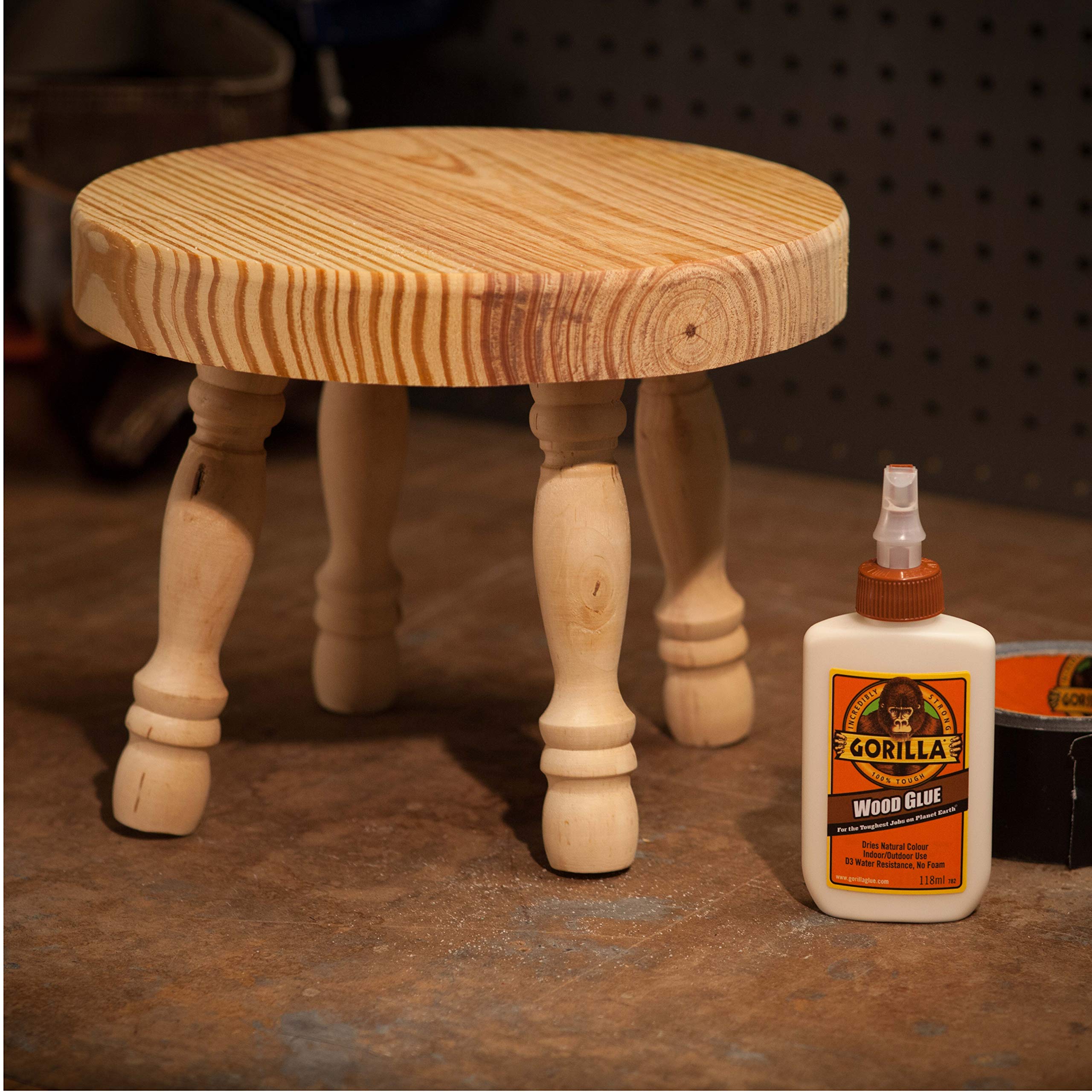 Gorilla Wood Glue, 4 Ounce Bottle, Natural Wood Color, (Pack of 6)