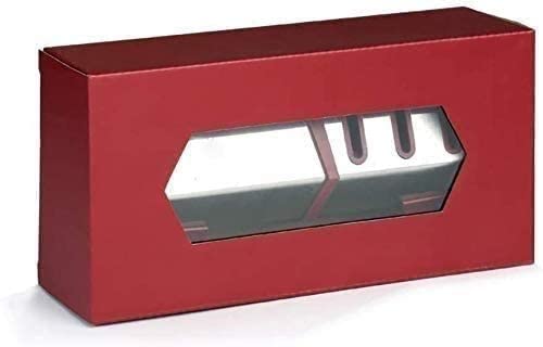 HAOSIZHEYU Knife Sharpener- Professional Kitchen Chef 3 Slot Design, Easy Sharpening, Slip Resistant Grip, Safely Sharpen Knives, Restore Dull Knife for A Sharp Edge