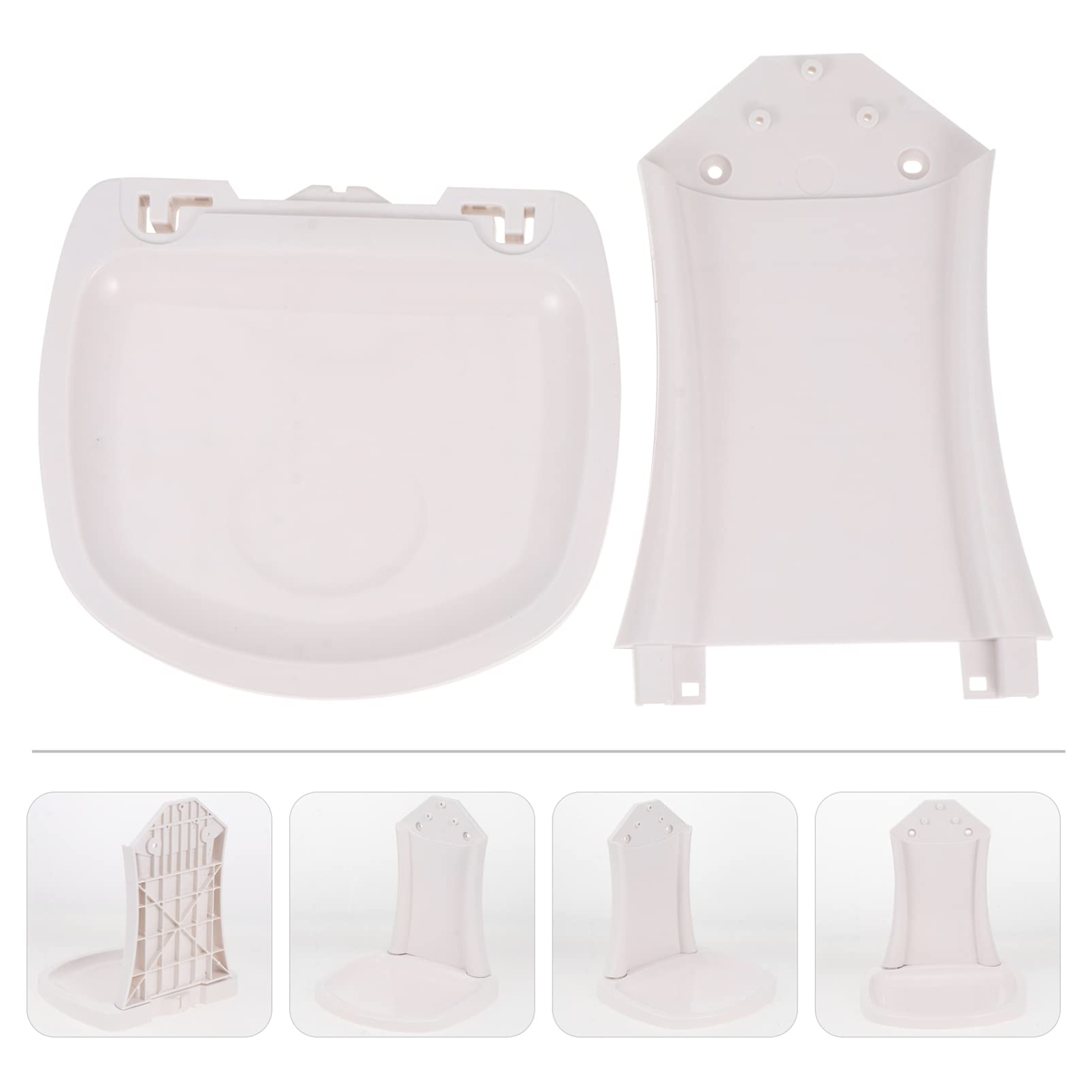 Hemoton 1pc Water Tray Foam Dispenser Wall Mounted soap Dispenser drip Tray Wall Mount soap Dispenser Bracket soap drip Automatic soap Dispenser Desktop Tray dripper White Filling Plastic