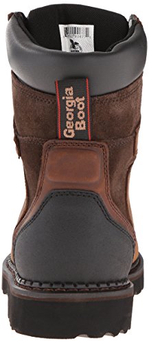 Georgia Boot Unisex-Adult Brookville 8' Work Boot-M Men BRN, Dark Brown, 10.5