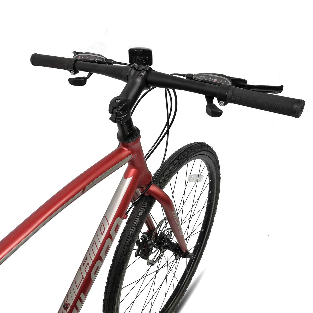Hiland Road Commuter Bike,700C Wheels with 14 speeds Racing Bike for Men Womens