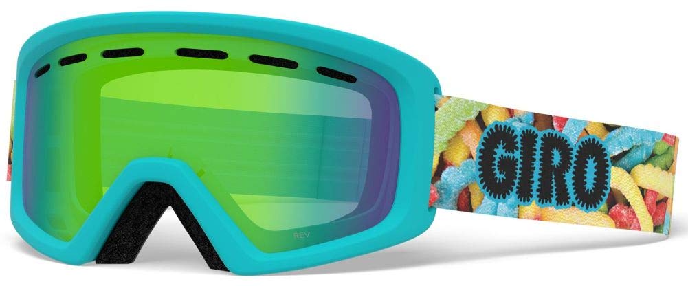 Giro Rev Youth Snow Goggles - Sweet Tooth Strap with Loden Green Lens (2020)