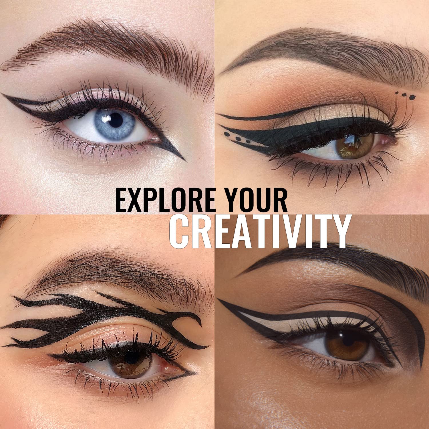 iMethod Eyeliner Stamp 2 Pens Winged Eyeliner Stamp, Perfect Wing Cat Eye Stamp, Long Lasting Liquid Eye Liner…