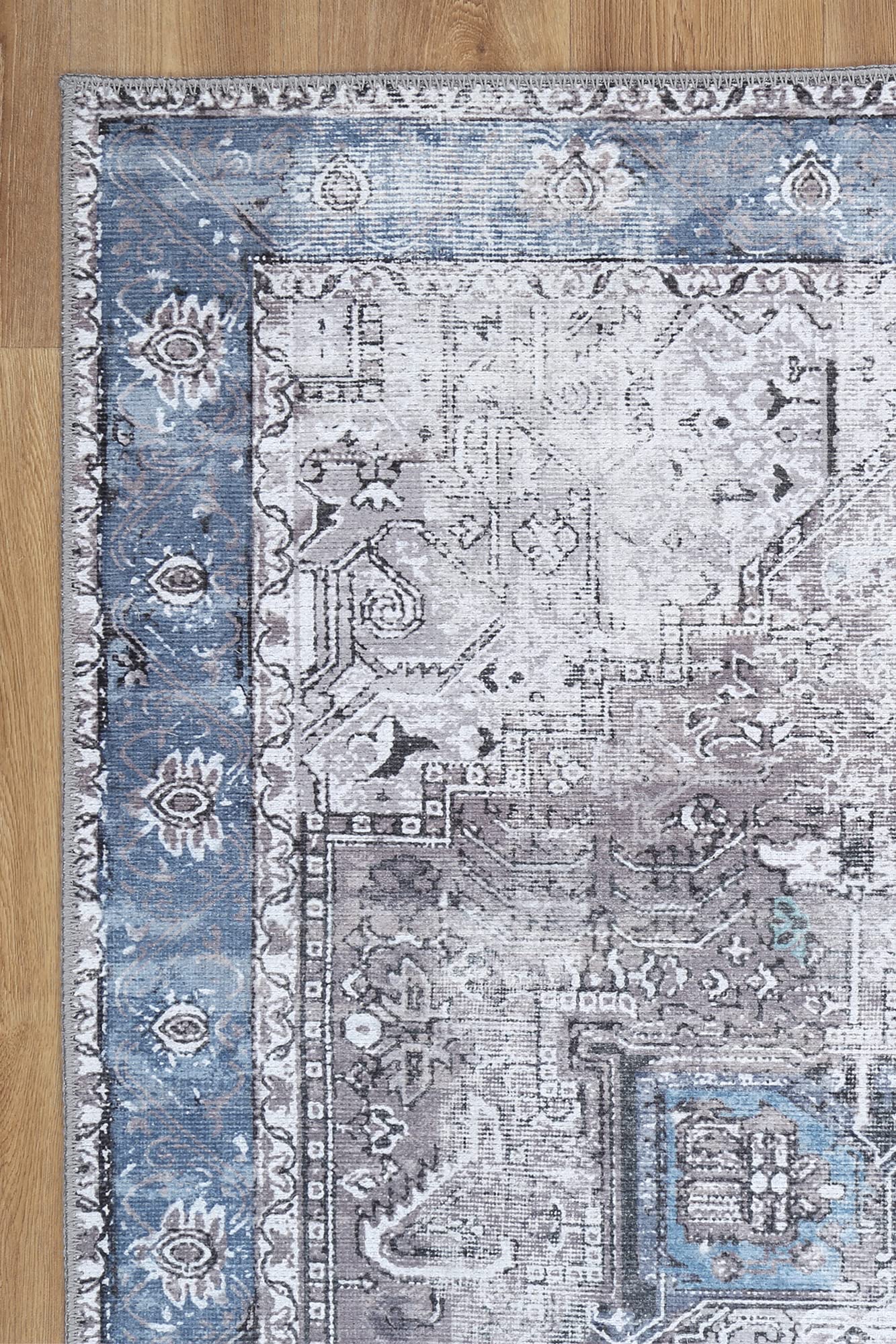 Home Culture Machine Washable Rug for Livingroom, Dining, Kitchen, Office, Non-Shedding, Low Pile, Pet Friendly Rug (8'x10')