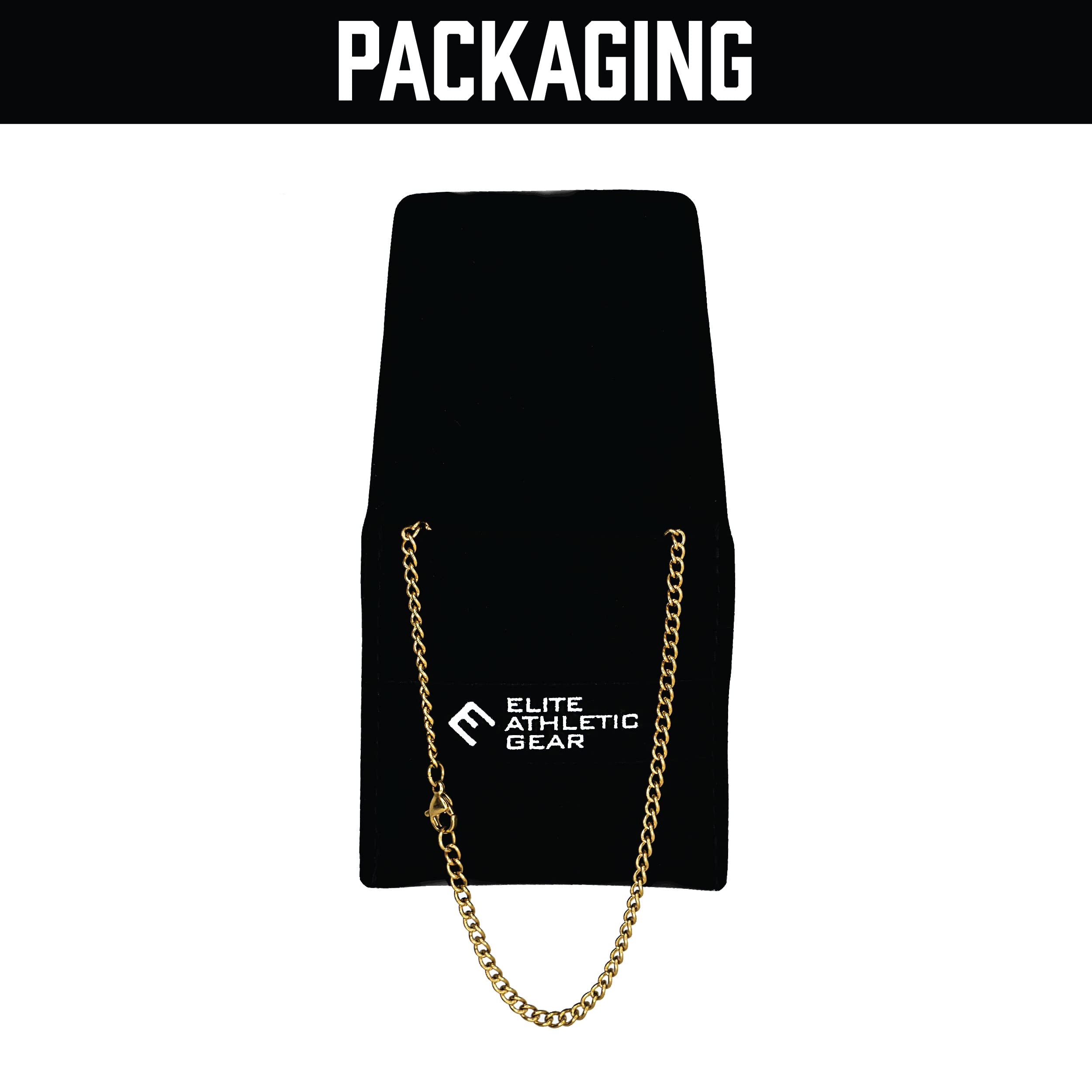 Home Plate Pendant With Chain Necklace - 14K Gold Plated Stainless Steel - Baseball Softball