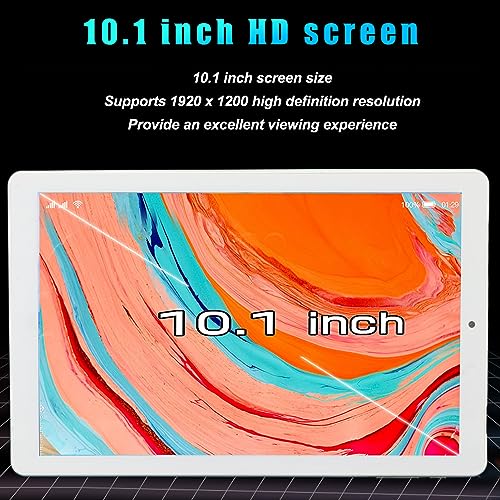 Haofy HD Tablet, Sensitive Touch Screen 4GB 64GB 100-240V 10.1 Inch Tablet 8MP 16MP Camera for Gaming (US Plug)