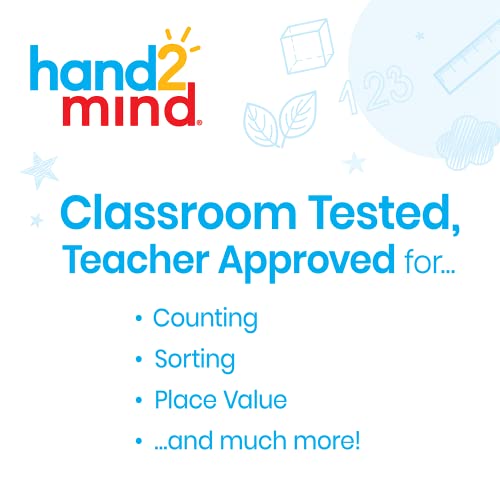 hand2mind Take Home Math Manipulatives Kit for Kids Grade K-2, with Snap Cubes, Base Ten Blocks, Cuisenaire Rods, Pattern Blocks, Color Tiles and Learning Clock, Homeschool Supplies (292 Pieces)