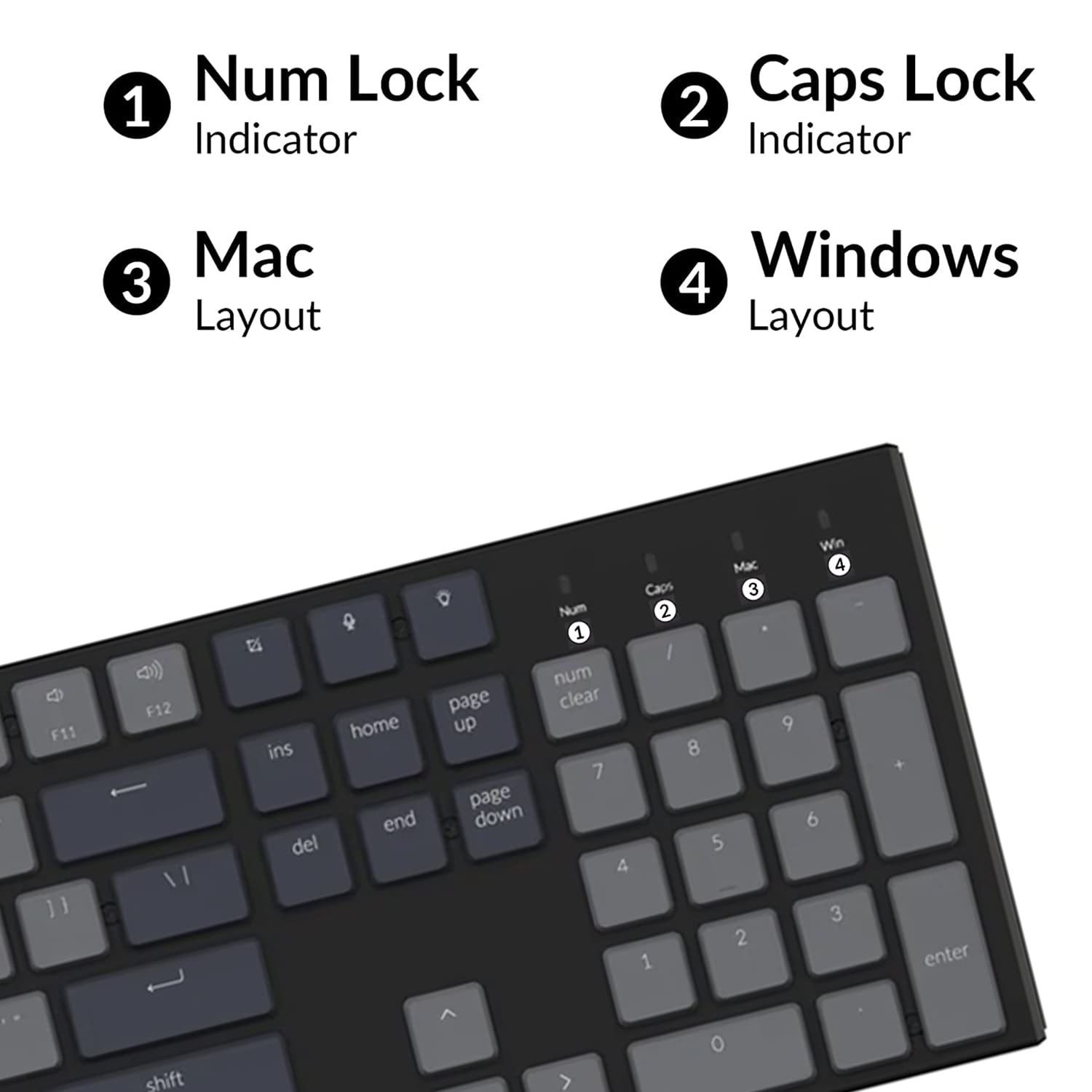 Keychron S1 Ultra-Slim QMK/VIA Custom Wired Mechanical Keyboard, 84 Keys 75% Layout Programmable Macros White Backlit CNC Aluminum Keyboard for Mac Windows, Low Profile Gateron Mint Switch