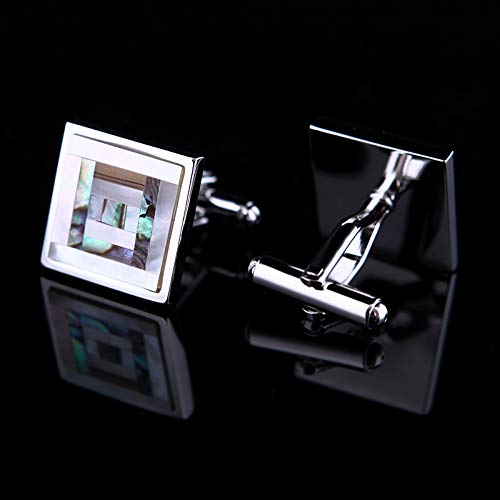 Jewelry Shirt Cufflinks for Mens Coloured Shell Cuff Link Fashion Button Wedding Guests