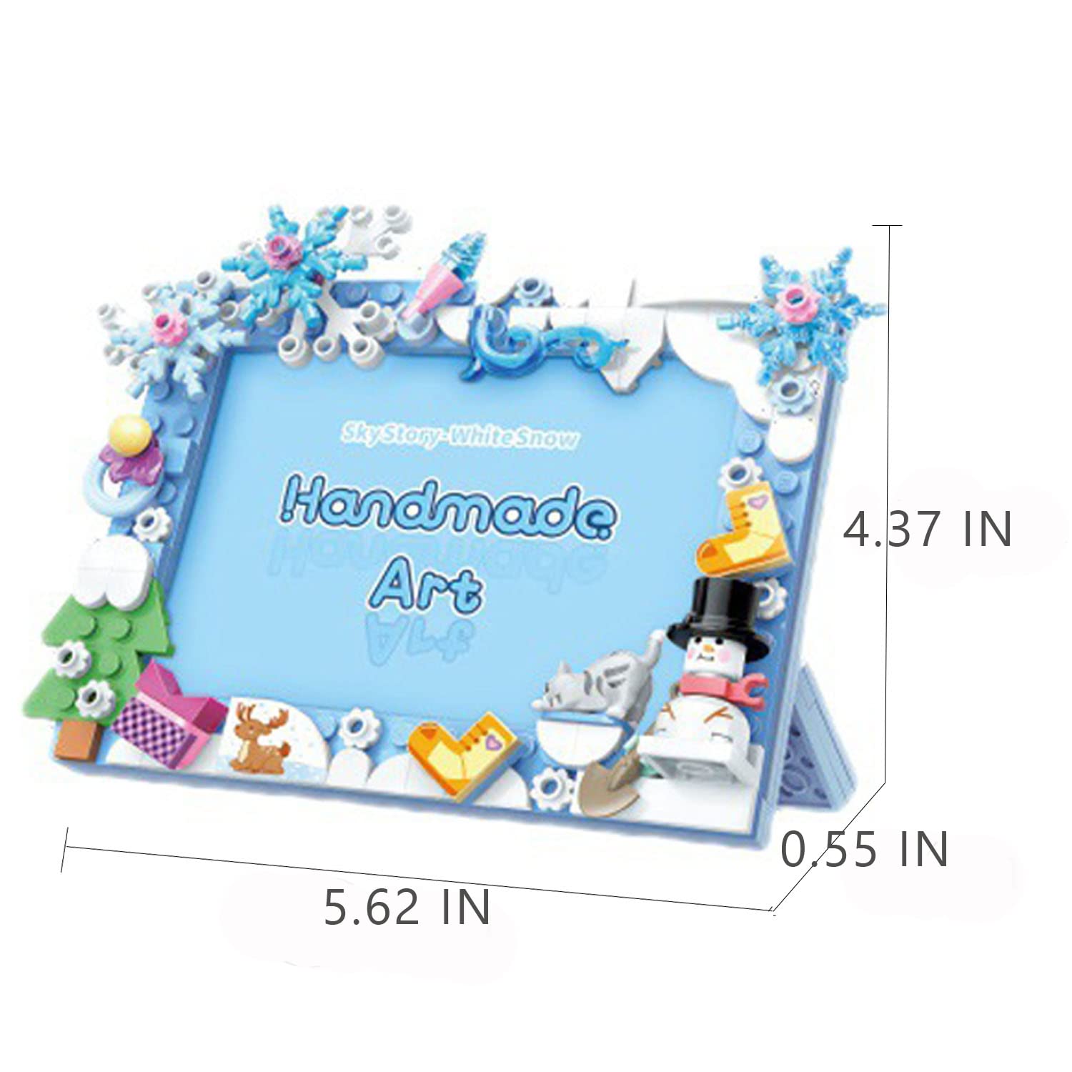 iixeal Creative Picture Frame Building Block Sets, DIY Creative Arts Craft Decorations Bricks Photo Frames for Kids, 251PCS (2 set/lot)