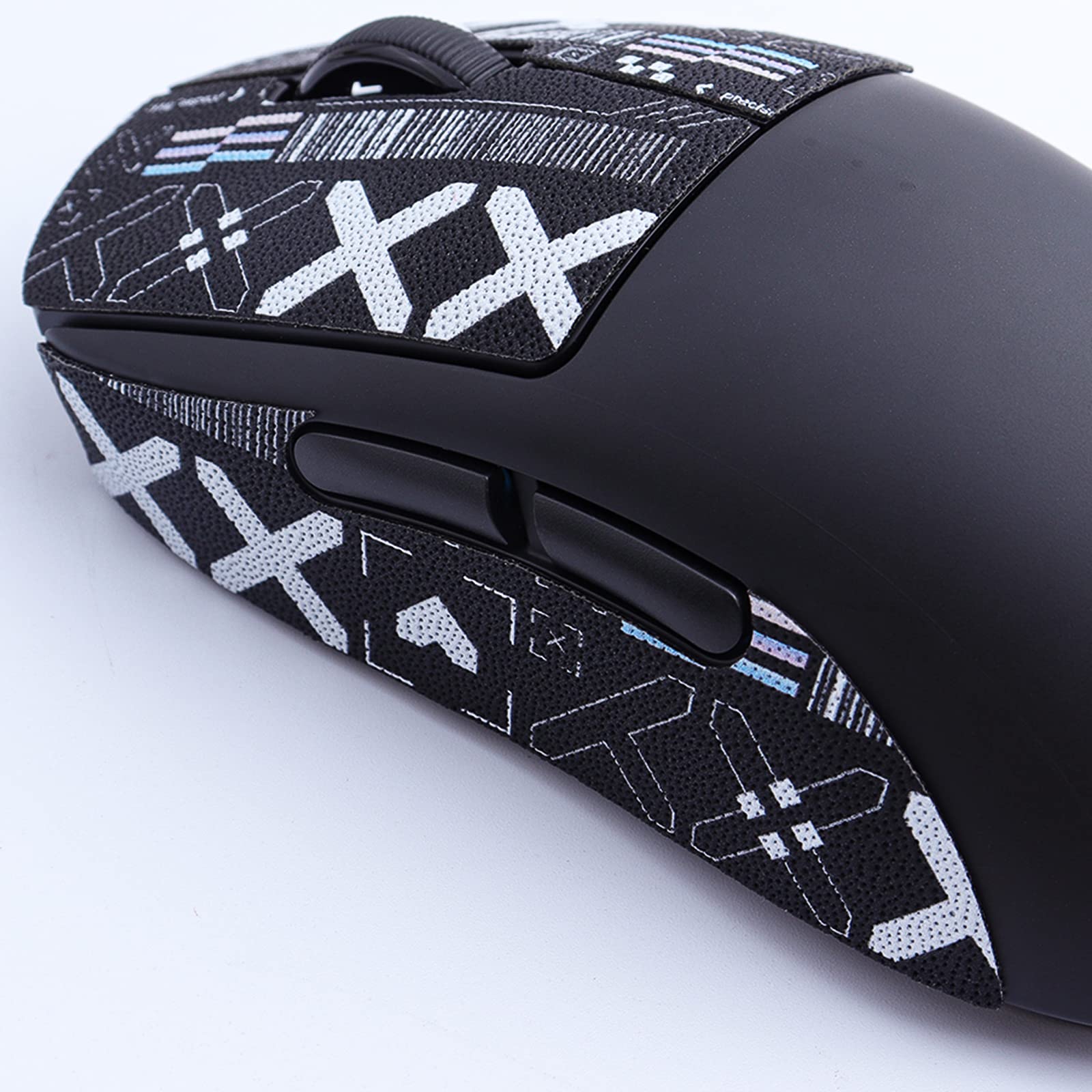 Hyekit Mouse Grip Tape for Logitech G PRO X Superlight Anti-Slip Grip Tape for Mouse - Sweat Resistant - Easy to Use Self-Adhesive Design - Pre-Cut - Professional Mice Upgrade Kit(Black)