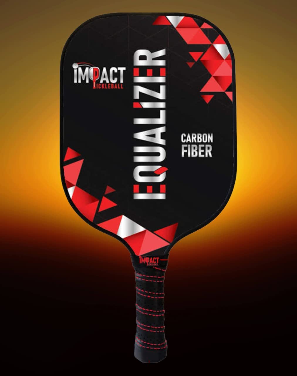 Impact Equalizer Pickleball Paddle - UD Carbon Fiber Face, Dual Polymer Honeycomb Core, Granular Graphene Texture for Spin and Control, 8 oz, 16mm Thick