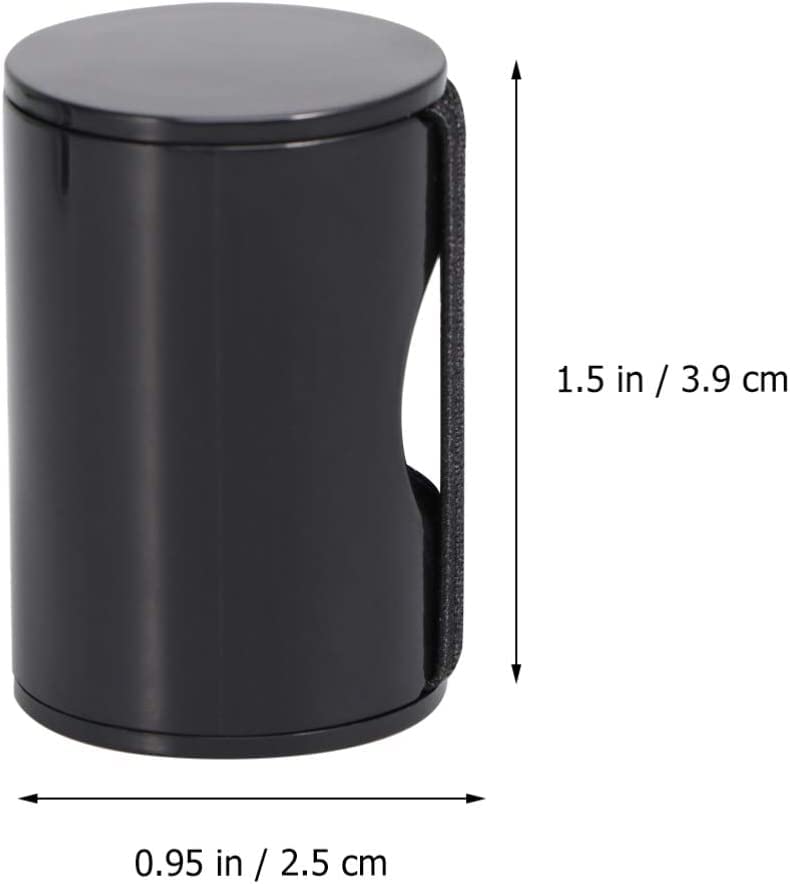 Jiayouy Black Rhythm Sand Shaker Finger Ring for Acoustic Guitar, Ukulele Set of 5