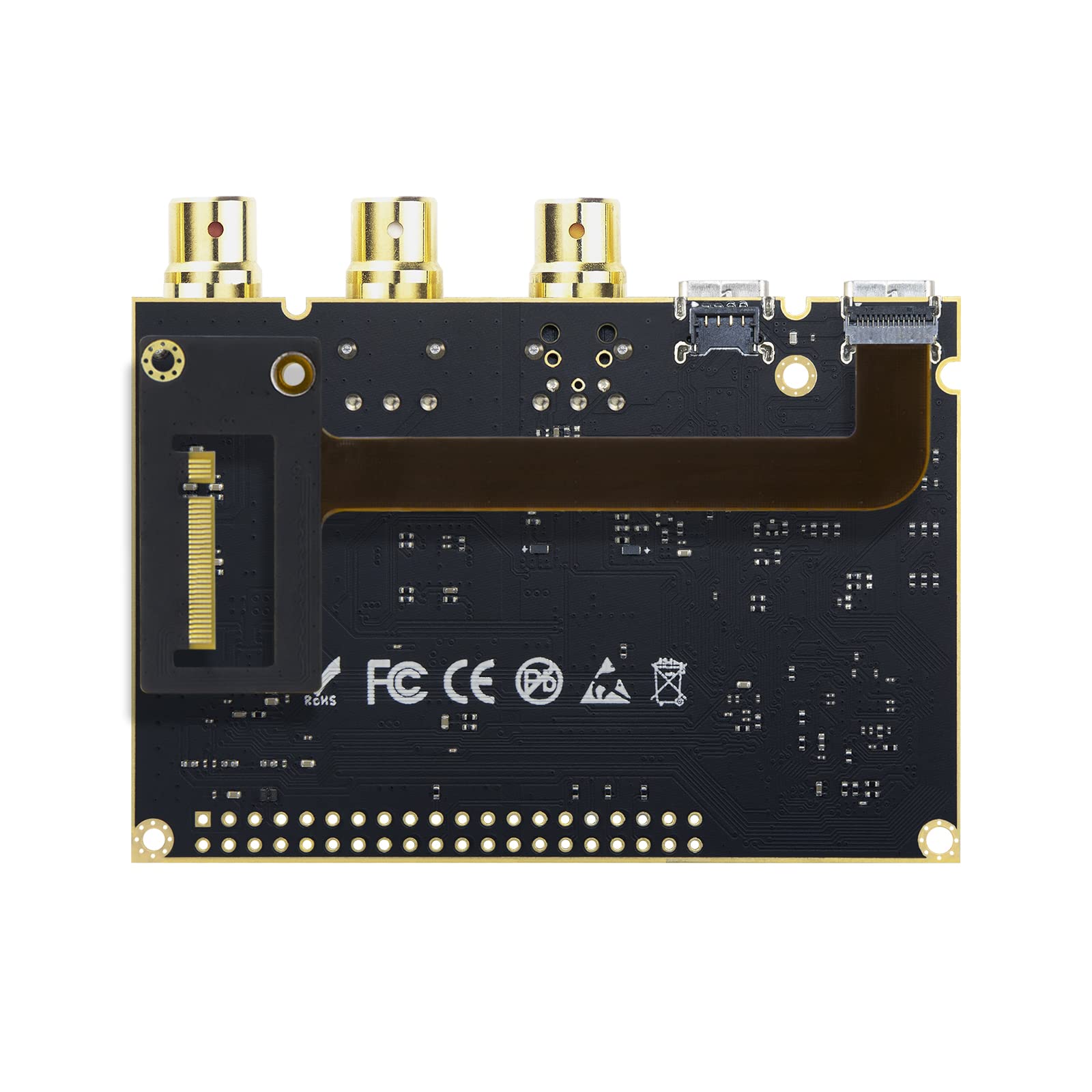 Khadas T2V Extension Board Supports USB Data Transmission and Power delivery from VIM3/VIM3L/VIM4 to Tone2 Maker Kit.