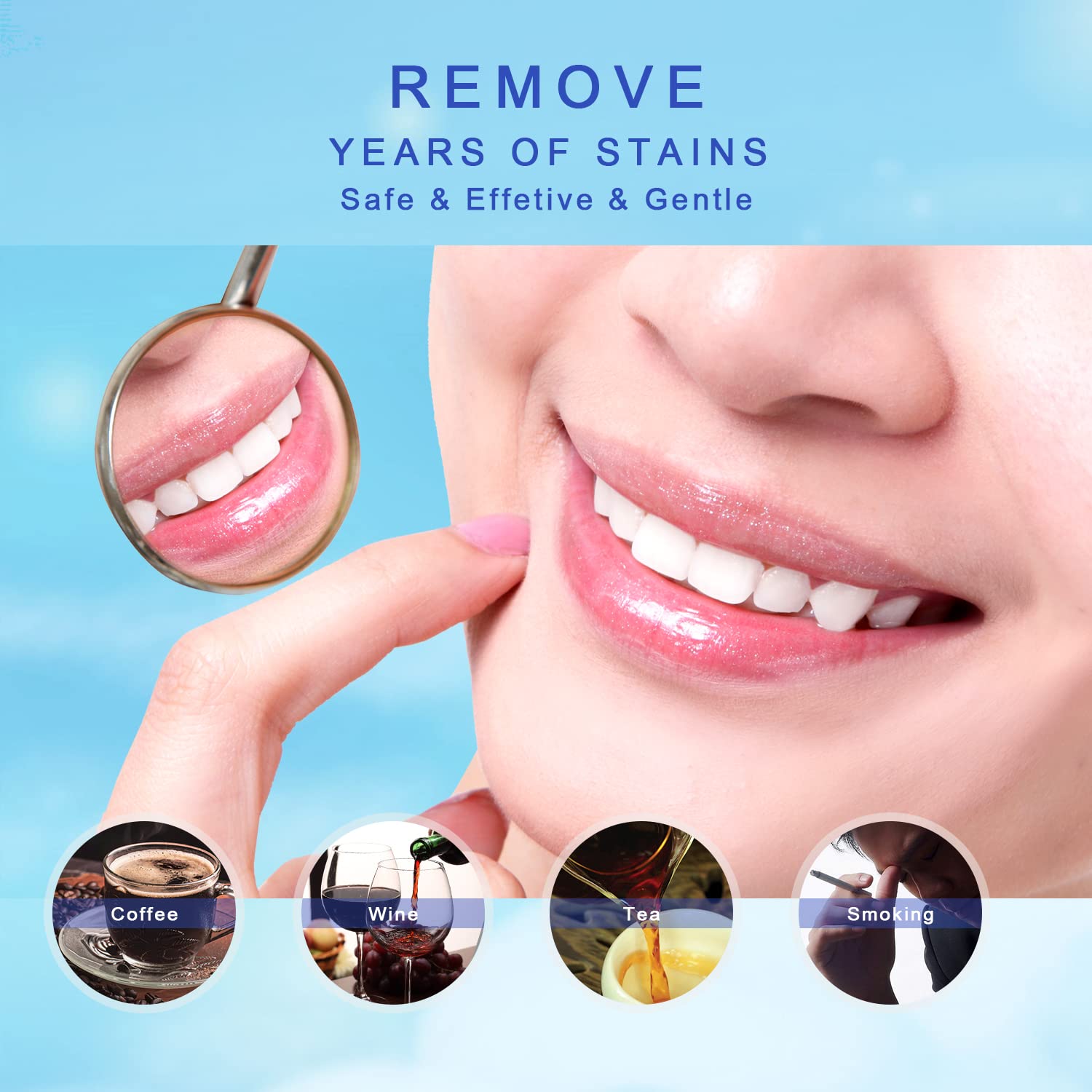 Kingheroes Teeth Whitening Pen(4 Pcs), 30+ Uses, Effective, Painless, No Sensitivity, Travel-Friendly, Easy to Use, Beautiful White Smile, Natural Mint Flavor