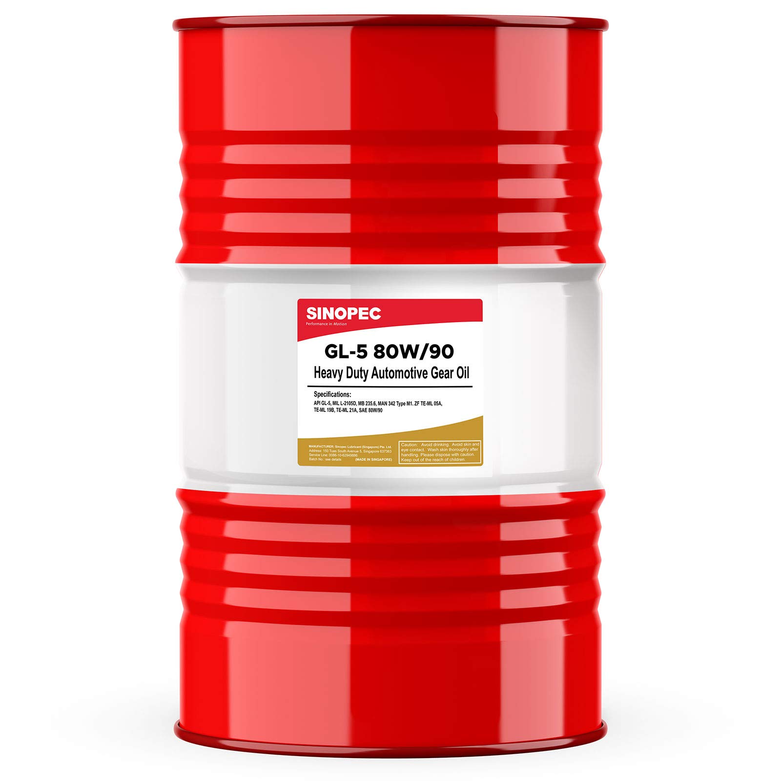 GL-5 80W90 Heavy Duty Automotive Gear Oil - 55 Gallon Drum