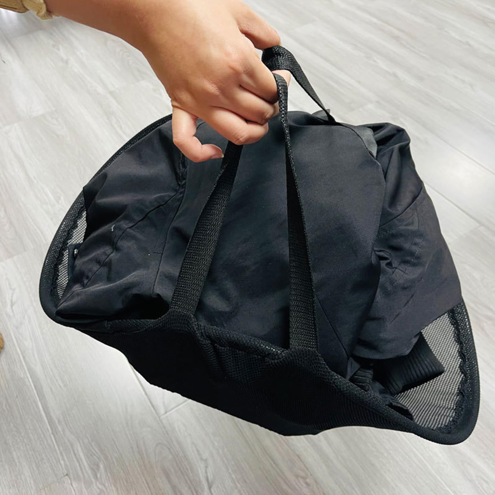 heylad 26" Collapsible Laundry Basket, Larger Popup Laundry Basket for Dryer, Portable Laundry Hamper for Clothes Storage and Easy to Use(Black)