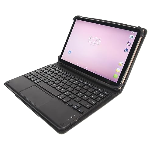Haofy Tablet PC, 4G LTE 5G WiFi Office Tablet 10.1 Inch FHD 8GB RAM 256GB ROM with Keyboard for Travel (US Plug)