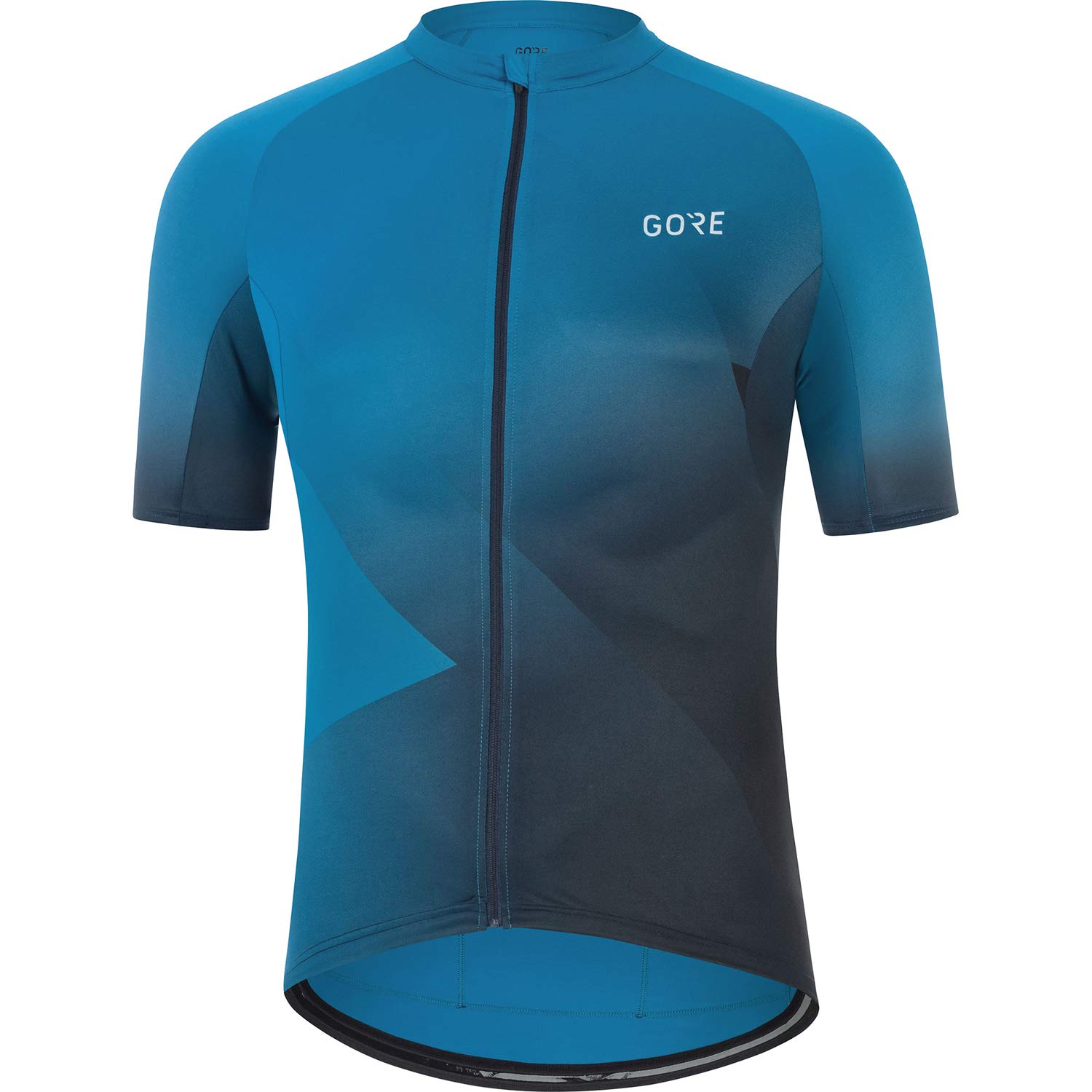GORE WEAR Mens Fade Jersey Mens, Sphere Blue/Black, Large
