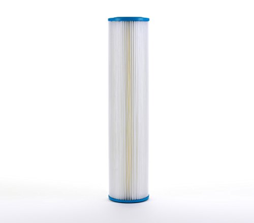 Hydronix SPC-45-2020 Pleated Water Filter Whole House Commercial Industrial Washable and Reusable 4.5" x 20" - 20 micron