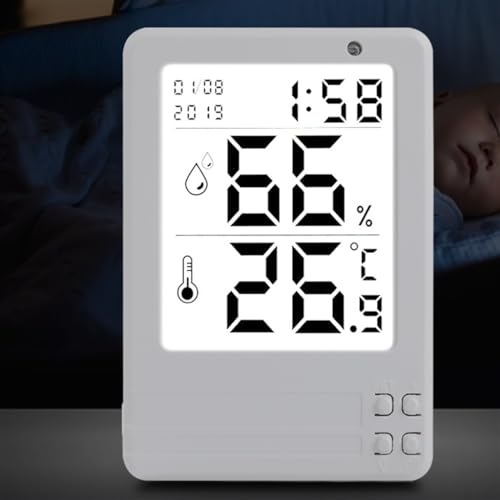 LNYHLXS Intelligent Automatic Luminous Backlight Luminous Electronic Digital Temperature and Humidity Meter