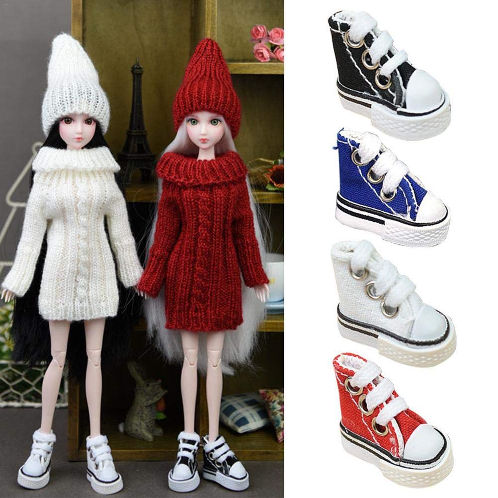 Hahepo Mini Finger Shoes, Realistic Fingerboard Shoe Mini Skate Shoes Finger Dance Shoes 3.5cm