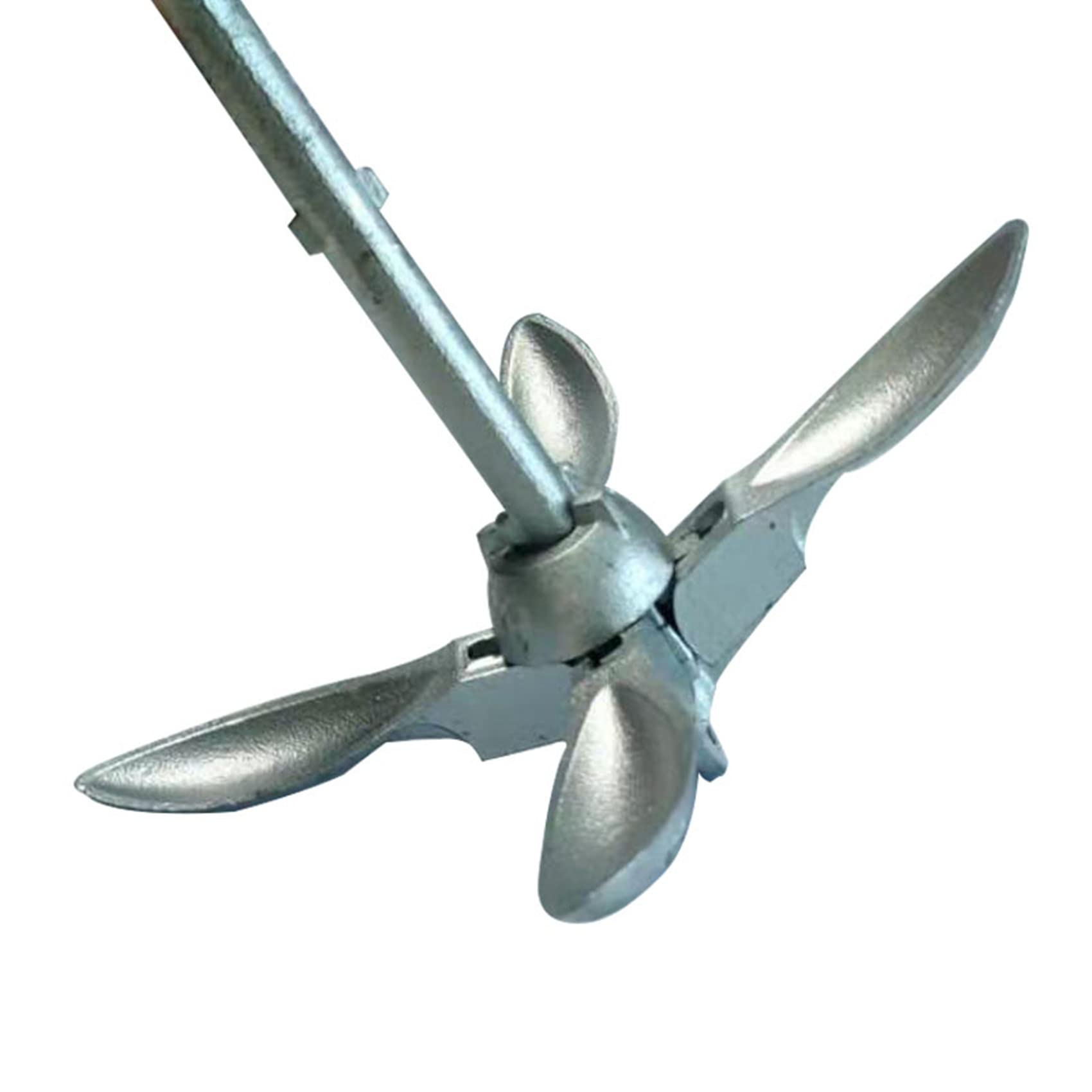 ISURE MARINE 1.5kg/3.5 lbs Boat Anchor ,Kayak Fishing Galvanized Anchor kit, Folding Anchor System for Kayak Canoes Accessories