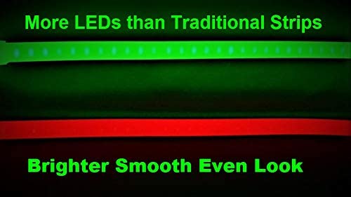Green Blob Outdoors Marine Navigation LED Strips Kit for Pontoon, Bass, Sk,i Wave Runner, Jon Boats and Kayaks (Neon Style Red, Green)