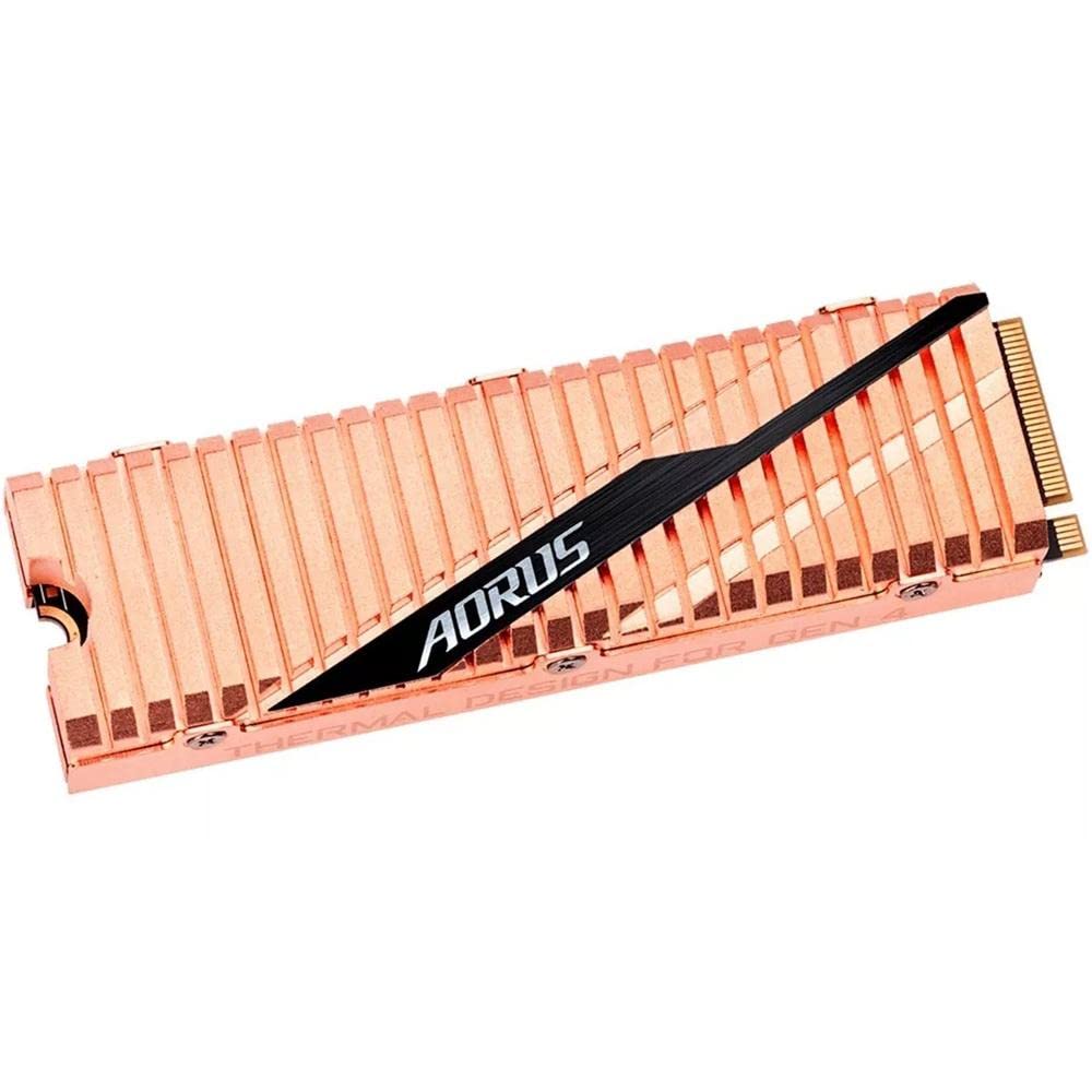 GIGABYTE AORUS NVMe Gen4 M.2 2TB PCI-Express 4.0 Interface High Performance Gaming, Full Body Copper Heat Spreader, Toshiba 3D NAND, DDR Cache Buffer, SSD GP-ASM2NE6200TTTD