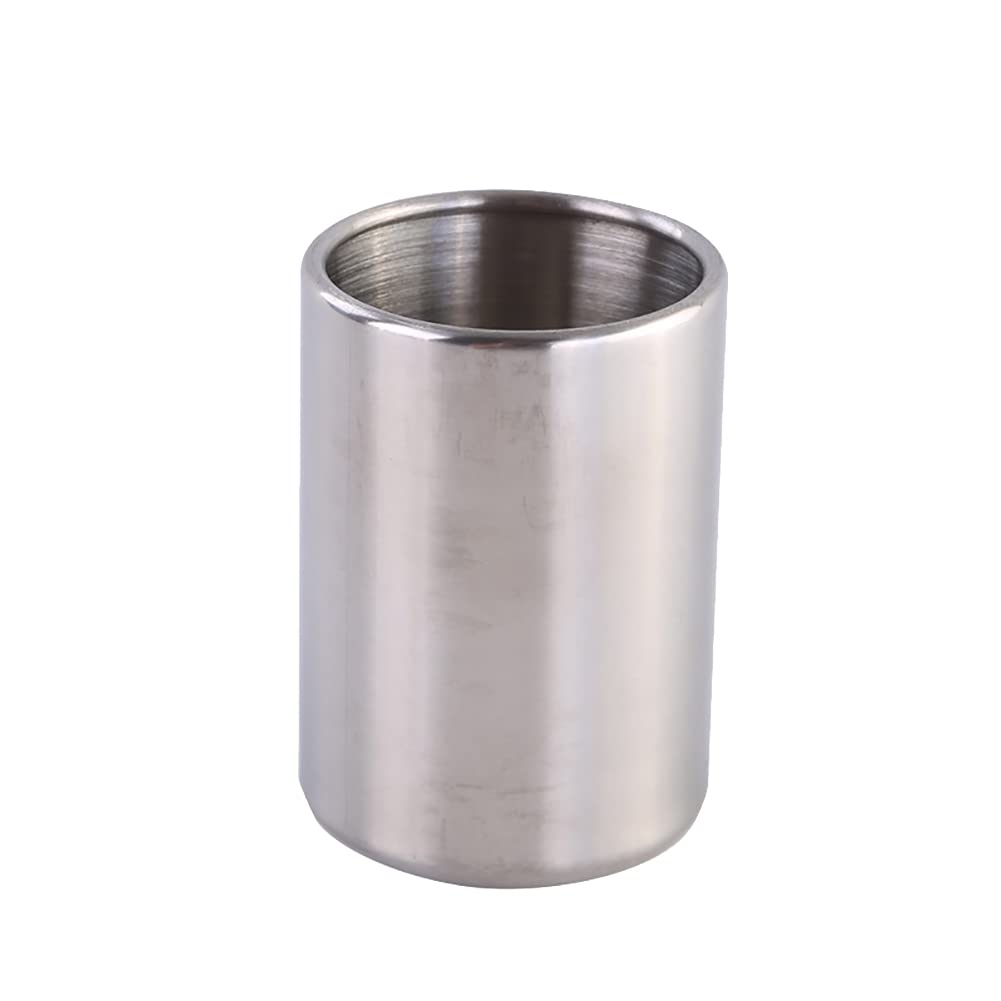 GSHLLO Stainless Steel Fruit Fork Holder Cocktail Pick Holder Coffee Spoon Holder Cup Kitchen Utensil Holder for Kitchen Home Office Silver