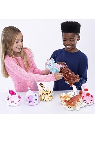 INCREDITOYZ Aphmau MeeMeows Mystery 6 Inch Plush Assortment with Aphmau MeeMeows Mystery Figures 2-Pack Assortment Gift Bundled Set