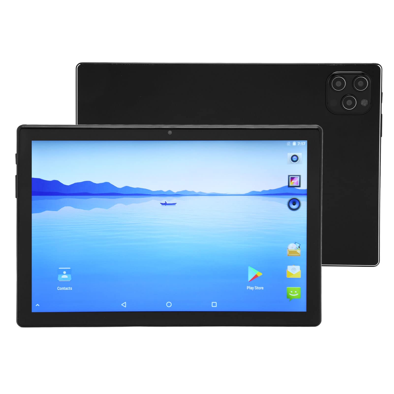 HEEPDD Portable Tablet, 10.1 Inch Tablet OctaCore Processor 10.1 Inch IPS Screen 100-240V 6G RAM 128G ROM for Travel (US Plug)