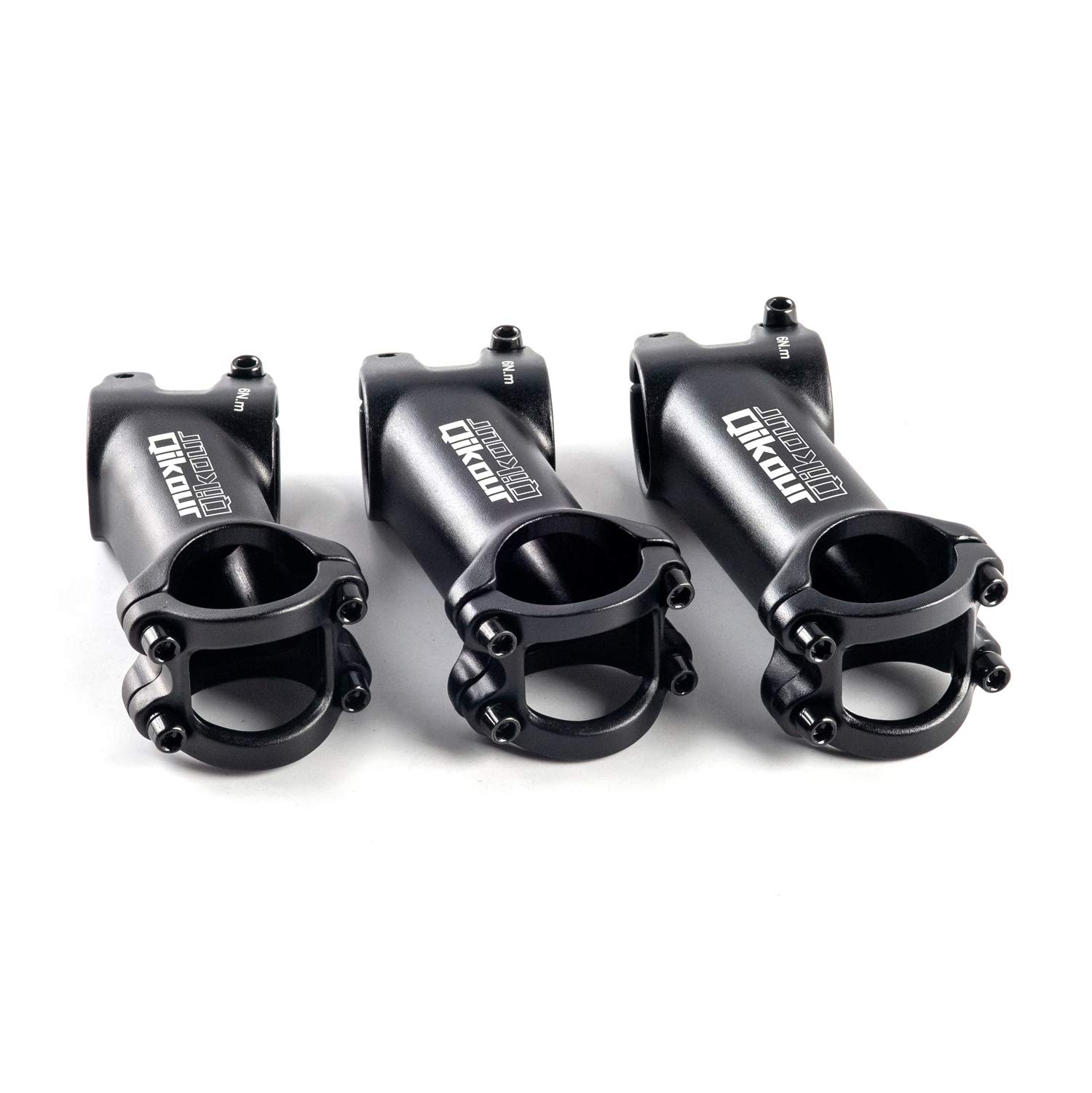 Glaray MTB Bicycle Stem 17 Degree Aluminum Alloy Mountain Bike Handlebar Stem,ø31.8mm, Black (110mm)