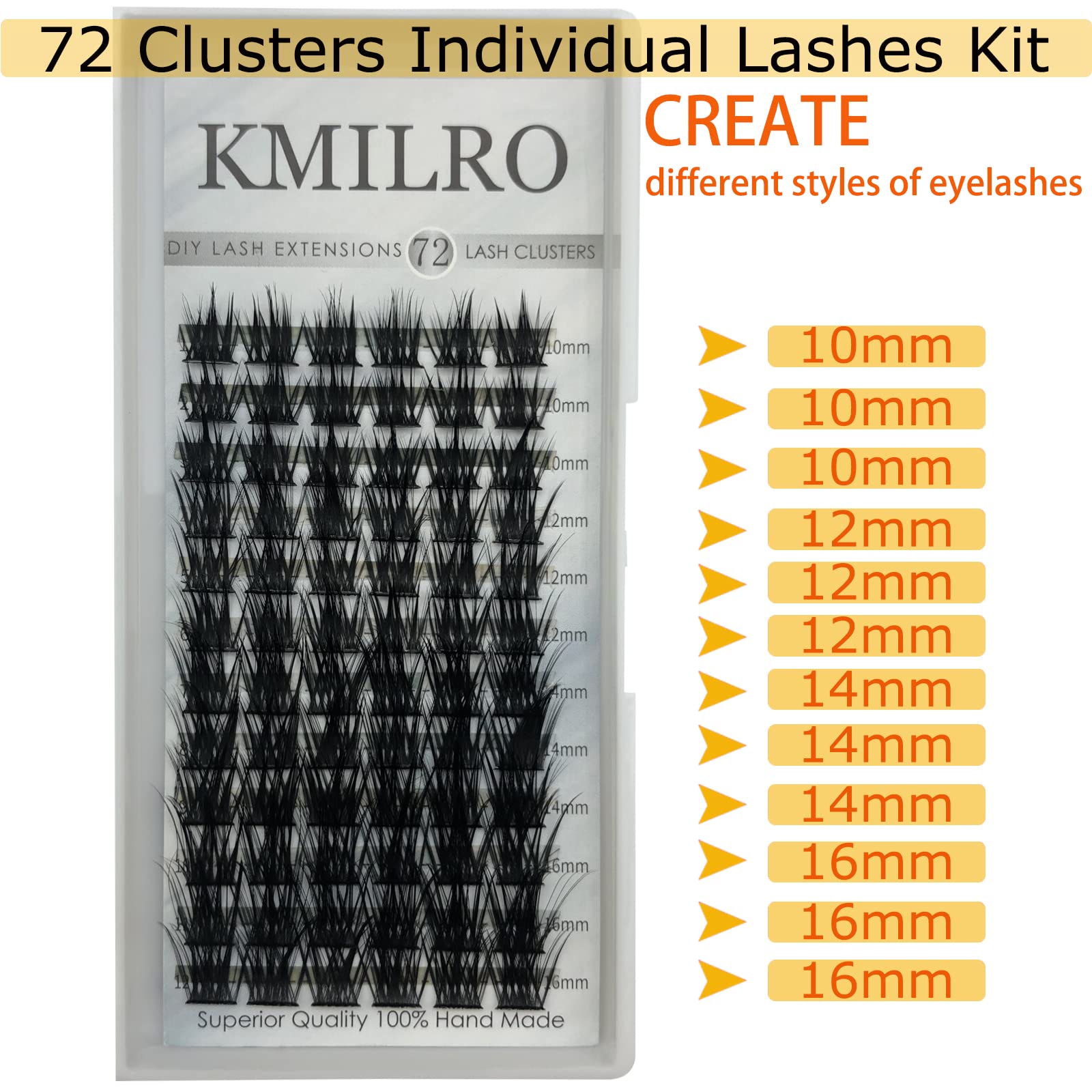 Lashes Dramatic 20mm Wispy Mink False Eyelashes 3D Faux Mink Lashes Fluffy Fake Eyelashes, 5 Pairs Pack (LD02), by Kmilro