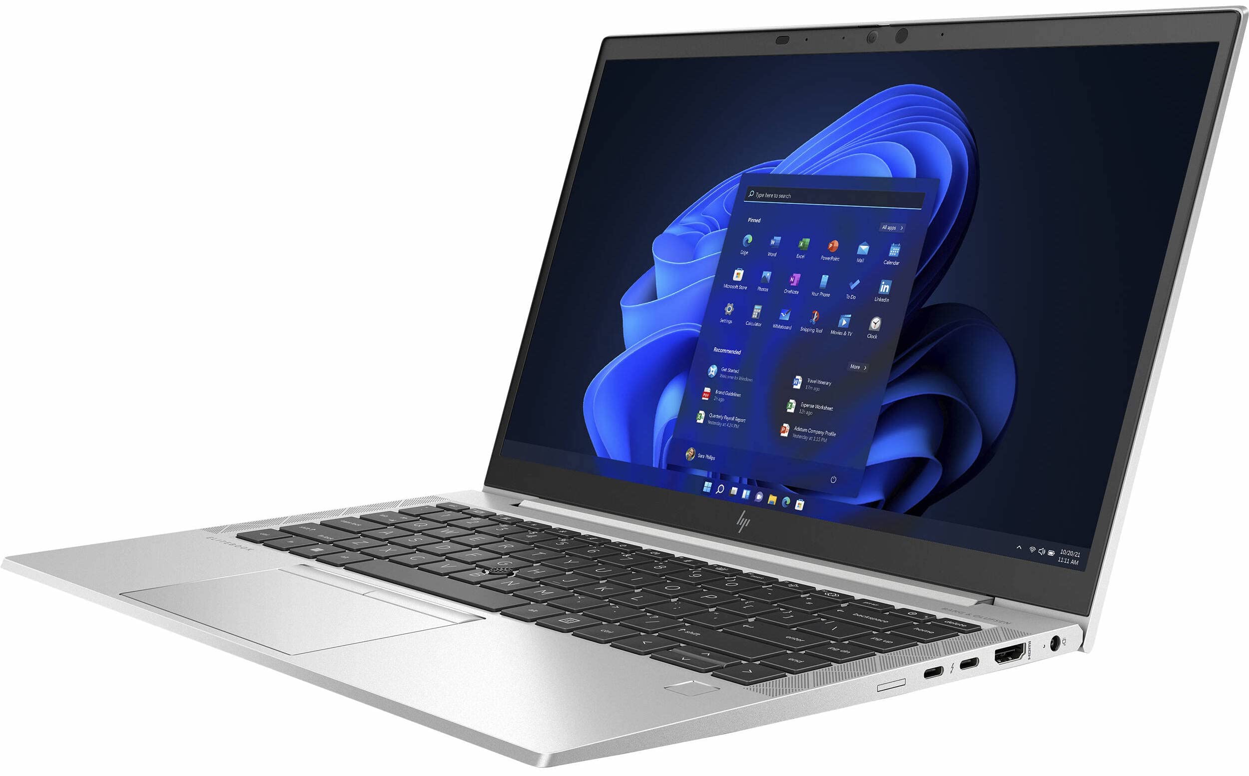 HP EliteBook 840 G8 Home & Business Laptop (Intel i7-1165G7 4-Core, 32GB RAM, 1TB m.2 SATA SSD, Intel Iris Xe, 14.0" 60Hz Full HD (1920x1080), Fingerprint, WiFi, Bluetooth, Win 11 Pro) with Hub