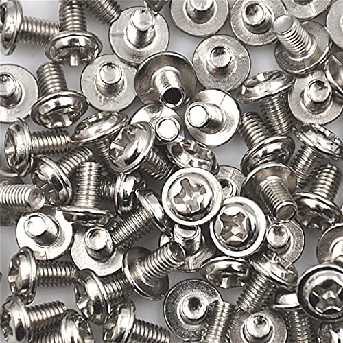 Kigauru Screw 100Pcs M3 Screw M3X5 5mm PC Case Hard Drive Precision 6/32" Hex Screws for Computer Floppy DVD ROM Motherboard 7mm