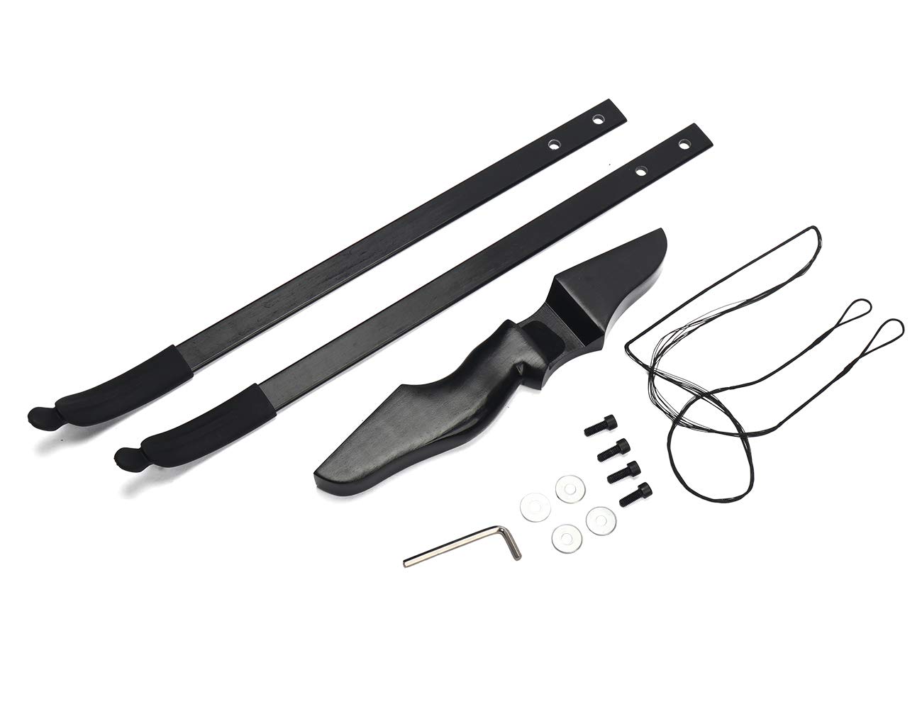 HANSPY Archery Takedown Recurve Bow and Arrow Set 40lbs Right Hand- Ready to Shoot with Quiver Target Faces Arm Guard Finger Saver String Nocks Arrow Puller,Beginner Longbow Kit for Outdoor Hunting