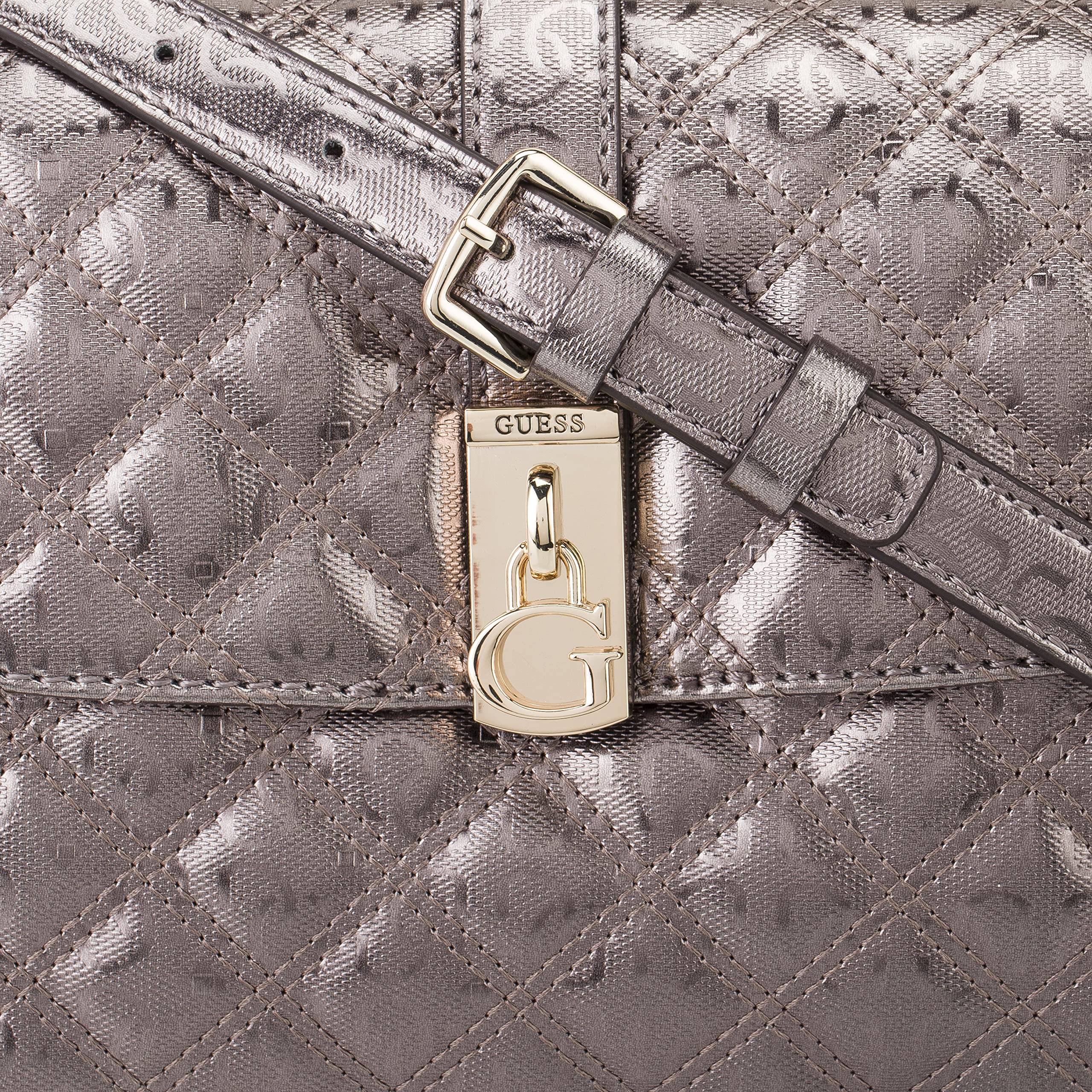 GUESS Gaia Convertible Crossbody Flap, Plum