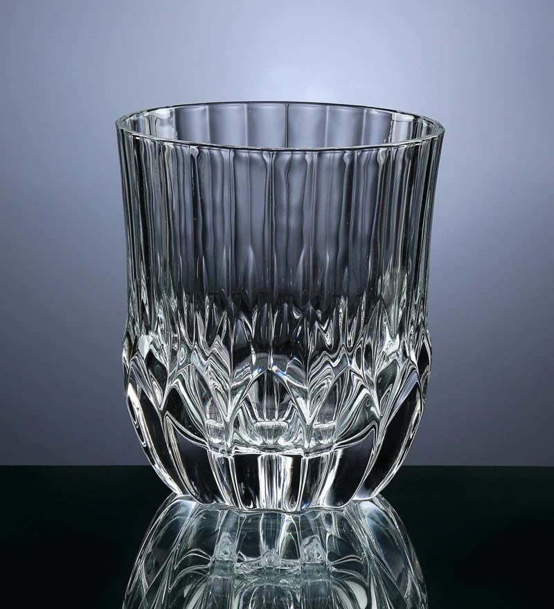 HISTORY COMPANY Luxury Crystal Double Rocks Glass, 2-Piece Set, Crafted in the Tuscany Region of Italy (Gift Box Collection)